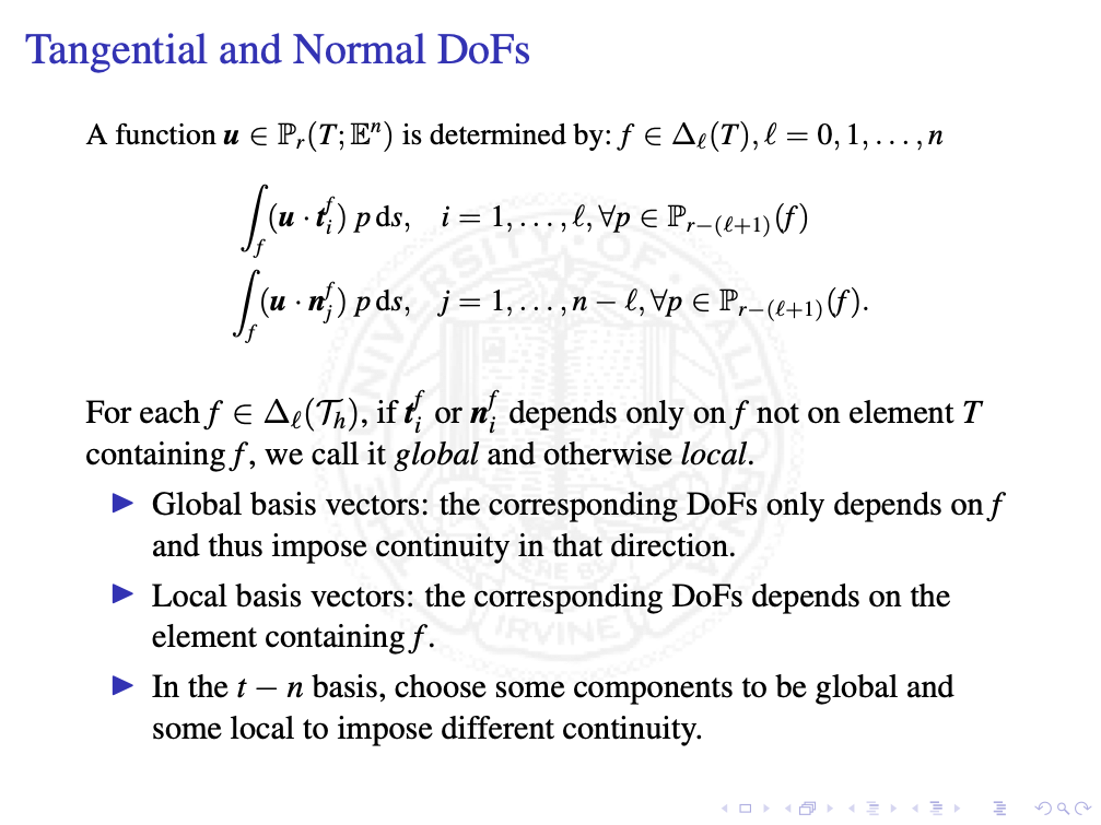 Geometric Decomposition of H(div) Finite Element - CAMtips