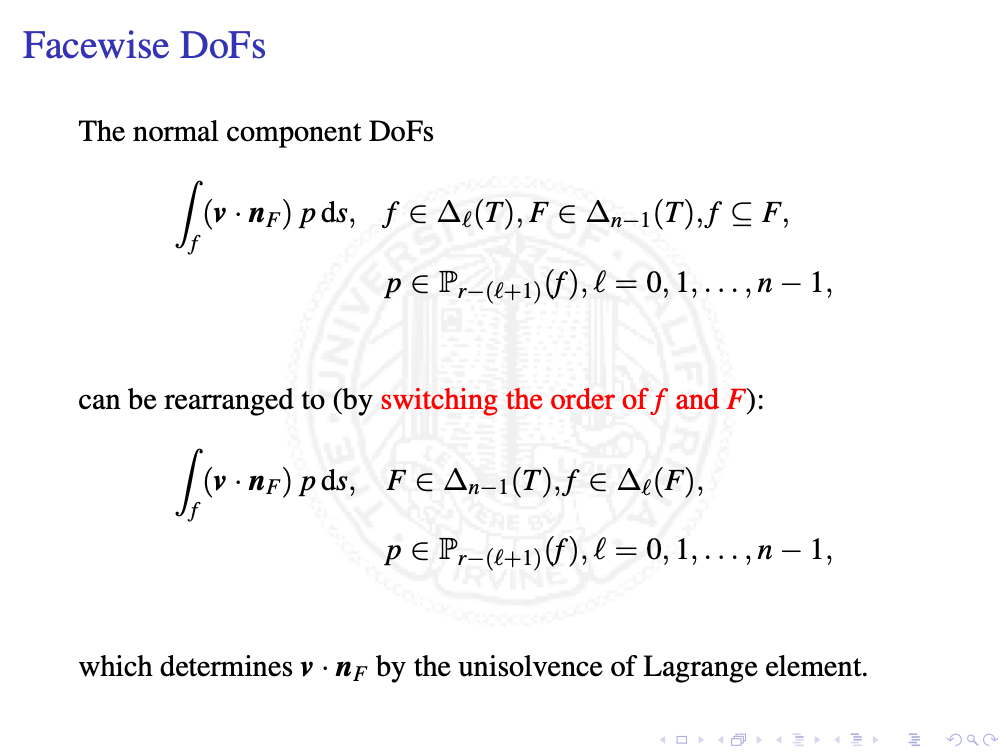 Geometric Decomposition of H(div) Finite Element - CAMtips