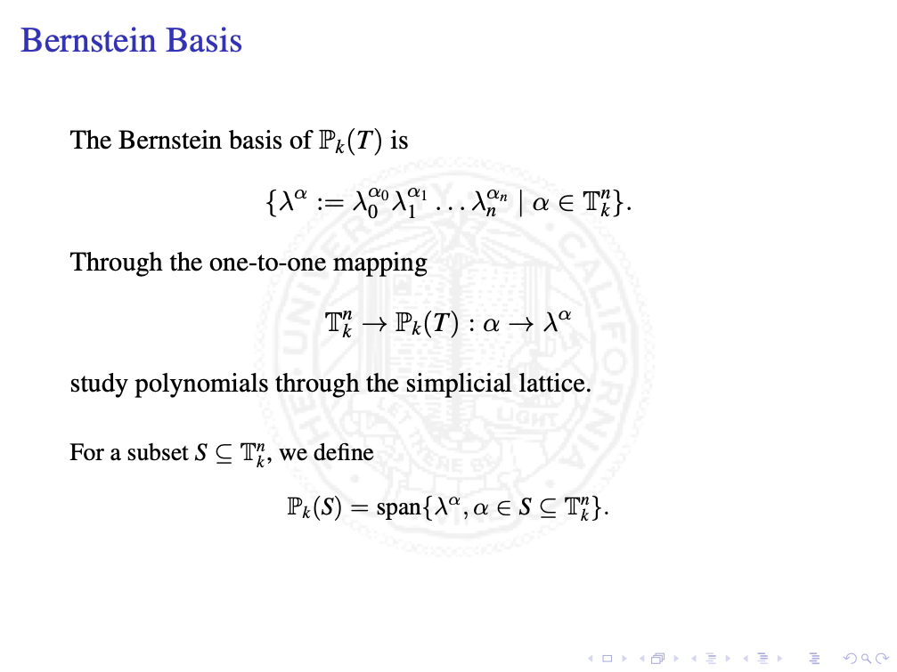 Simplicial Lattice and Lagrange Elements - CAMtips
