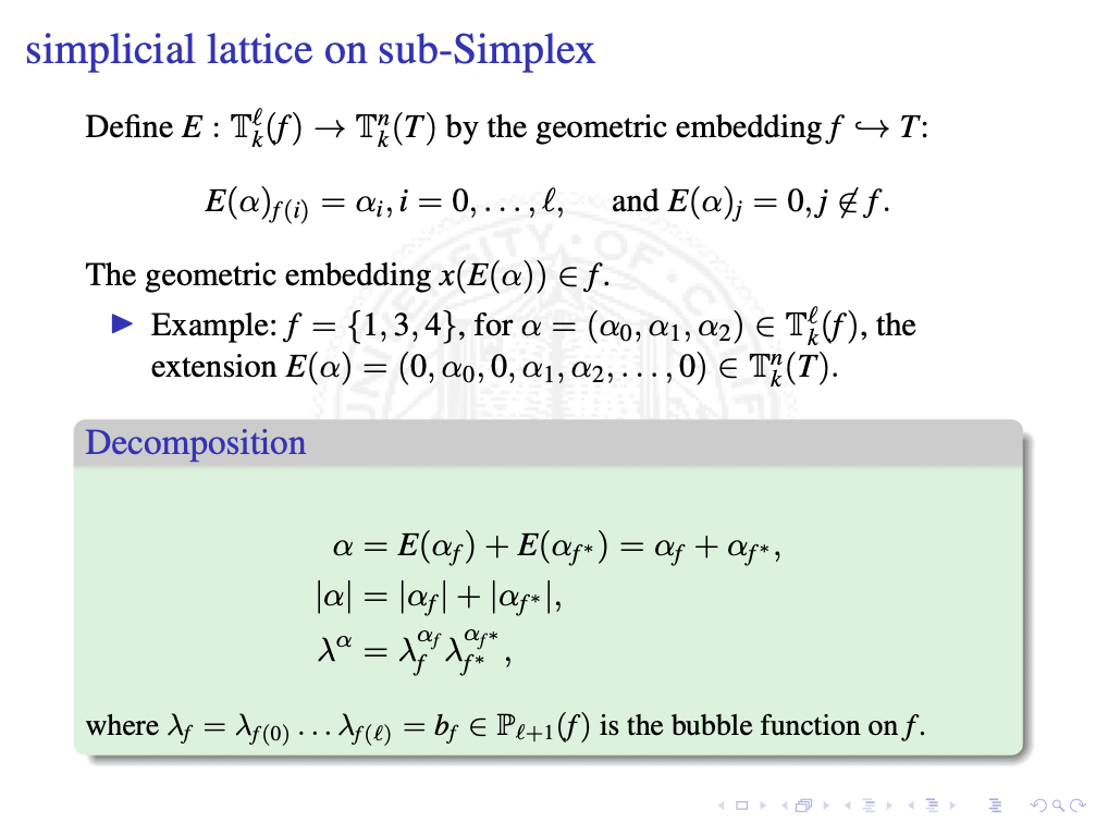 Simplicial Lattice and Lagrange Elements - CAMtips
