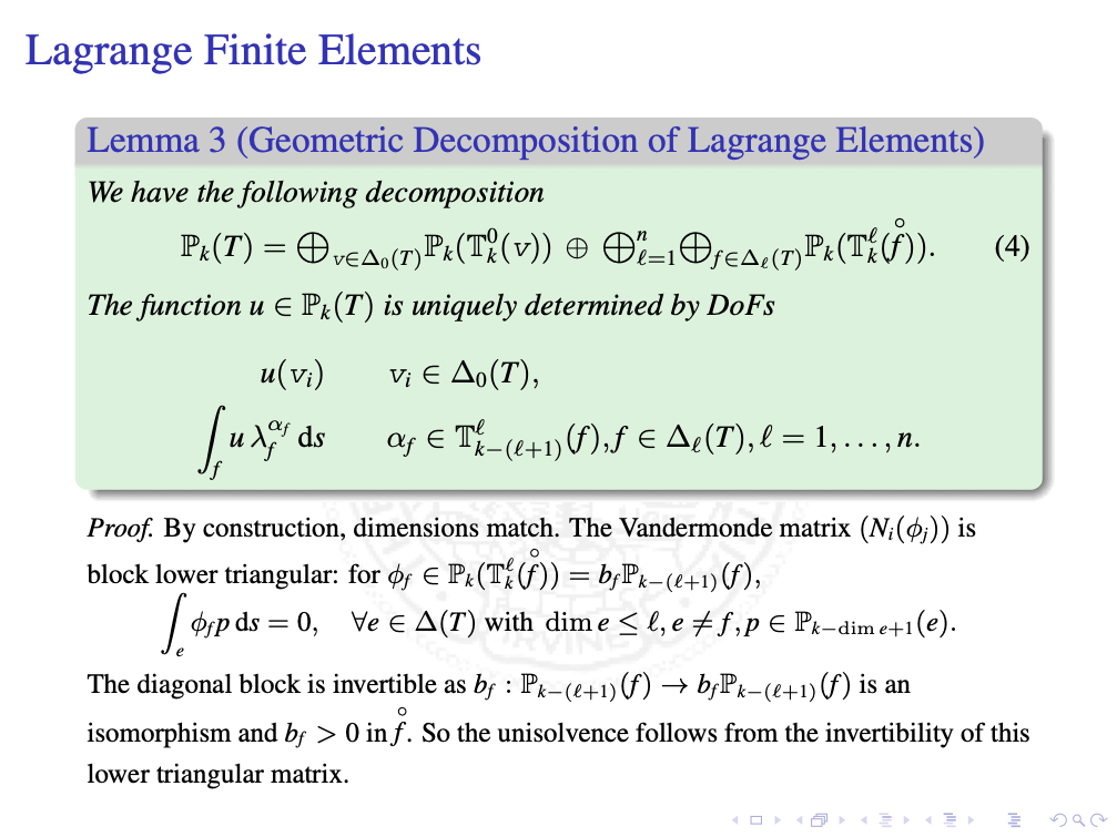 Simplicial Lattice and Lagrange Elements - CAMtips